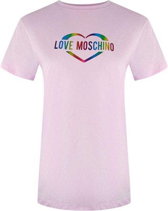 Love Moschino T-Shirt f&uuml;r Damen, Baumwolle (Hellrosa)