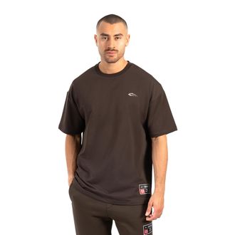 Smilodox Herren T-Shirt Rayk - Locker geschnittenes Oversize Shirt mit auff&auml;lligem Backprint, Logo auf der Brust und bequemem Rundhalsausschnitt f&uuml;r Moderne St