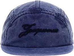 Jacquemus unisex, Accessoires, Bleu, Taille: 60 CM Flat-Visor Cotton Cap