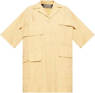 Jacquemus Femme, Blouses et Chemises, Jaune, Taille: 38 FR Vallow Oversize Shirt