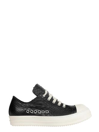 Rick Owens Python Shoes Baskets extr&ecirc;mement basses
