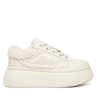 Karl Lagerfeld Sneakers KARL LAGERFELD Kreeper Lo KL42312A &Eacute;cru