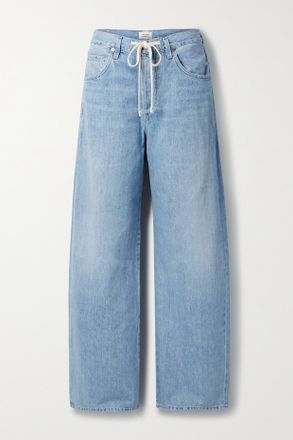 Citizens Of Humanity + Net Sustain Brynn Hoch Sitzende Jeans Mit Weitem Bein Aus Bio-denim - Blau