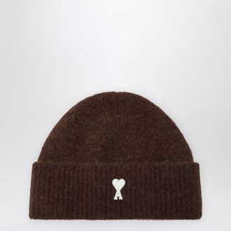 Ami Ami de Coeur M&uuml;tze in Braun aus Wollmischung