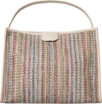 soccx Hobo Bag im H&auml;kel-Design mit Intarsia-Webriemen