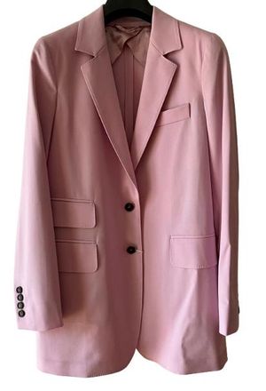 Max Mara Pink Wool Blazer Size S