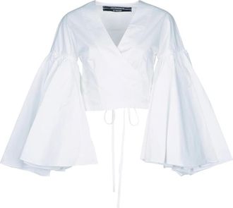 Jacquemus Femme, Blouses et Chemises, Blanc, Taille: 40 FR Le Cache-Coeur Paysan