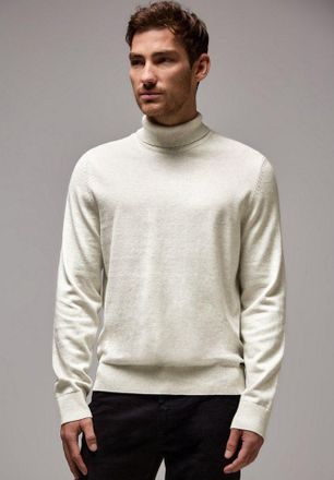 Street One Men Rollkragenpullover aus reiner Baumwolle