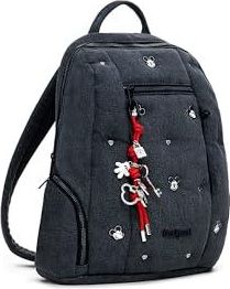 Desigual sac à dos de loisirs Mickey Studs Chester Modify Backpack Denim Medium Wash gris foncé