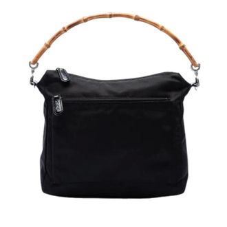Gucci Sac bandouli&egrave;re Pre-owned en bambou - Femme - Pre-owned - Noir - Taille: ONE Size