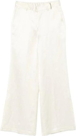 PANICALE Panicale, Femme, Pantalons, Blanc, Taille: 38 FR Wide Pantalons