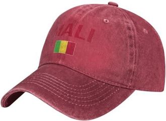 Generic Casquette Trucker Drapeau Vintage du Mali Vintage Sun Protection Casquettes Anti-Soleil Visiere pour Ext&eacute;rieur Sports Golf