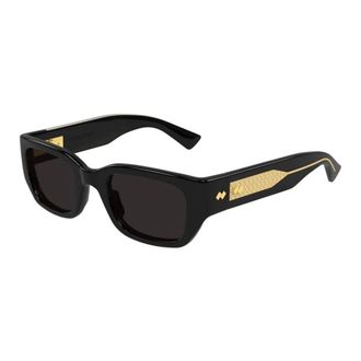 Bottega Veneta unisex, Accessoires, Noir, Taille: 51 MM Rectangle Lunettes de soleil