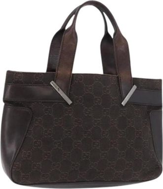Gucci Sac &agrave; main vintage en toile GG Pre-owned - Femme - Pre-owned - Brun - Taille: ONE Size
