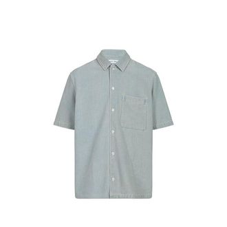 Sams&oslash;e & Sams&oslash;e Chemise en jacquard denim de coton