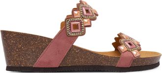 Scholl Pantoletten Scholl Tulum 2 Straps MF00701 Rosa