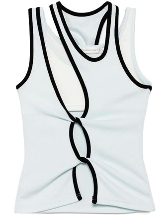 CHRISTOPHER ESBER débardeur Ringer - Bleu