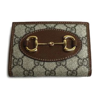 Gucci Pre-owned Canvas Geldb&ouml;rse - - Pre-owned - Damen - Beige - ONE SIZE