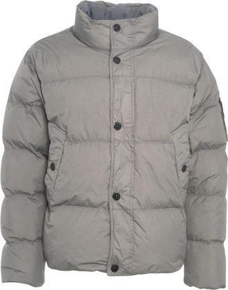 Stone Island Gepolsterte Daunenjacke Grigio Aw25 - - Jackets - Herren - Grau - XL