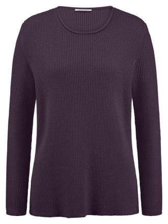 Peter Hahn Rundhals-Pullover Peter Hahn lila
