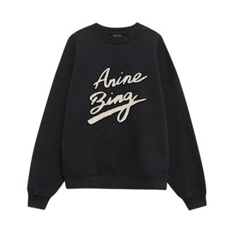 Anine Bing Damen, Sweatshirts & Hoodies, Schwarzk, XSGr&ouml;&szlig;e