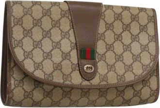 Gucci Pre-owned Cuir pochettes-minaudieres - Femme - Pre-owned - Beige - Taille: ONE Size