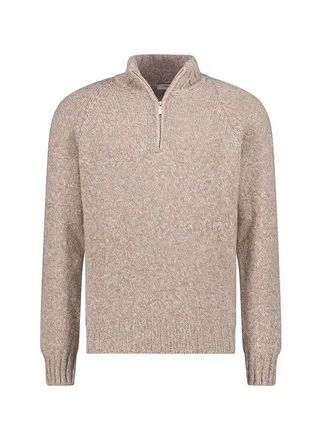 Gran Sasso Herren Pullover beige unifarben