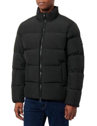 Tommy Hilfiger Herren Pufferjacke Down Puffer Jacket mit Taschen, Schwarz (Black), XXL