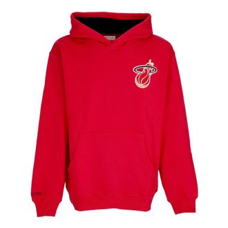 Mitchell & Ness Miami Heat Vintage Logo Hoodie - - Sweatshirts & Hoodies - Herren - Rot - XL