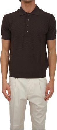 Paolo Pecora Homme, Pulls, Brun, Taille: XL Maglia A Polo