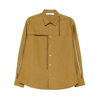 Tela Mindy Cut-Out Shirt - - Blouses & Shirts - Damen - Braun - S