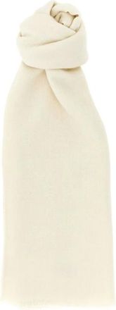 Max Mara Femme, Accessoires, Blanc, Taille: ONE Size Stola frange