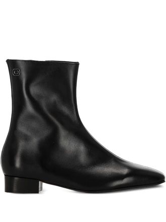 Carel bottes en cuir avec fermeture à glissière - Noir