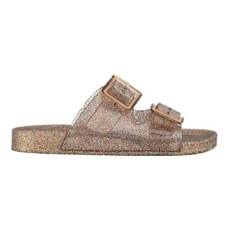 Colors Of California Femme, Chaussures, Beige, Taille: 38 EU Sandale Claquette Glitter Jelly