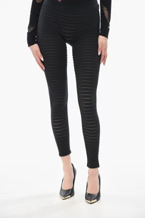 Alaia Leggings aus perforiertem Stretchstoff Alaia