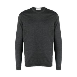Goes Botanical Dunkelgrauer Merinowollpullover - - Knitwear - Herren - Grau - L