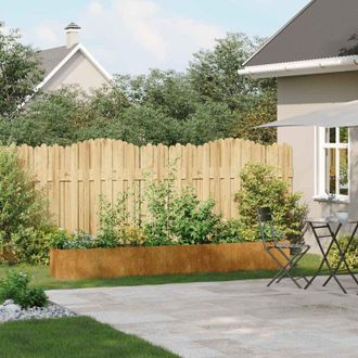 vidaXL Jardini&egrave;re rouill&eacute; 280x40x40 cm acier inoxydable - Vidaxl