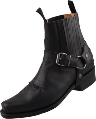 Sendra Bottines de motard pour homme, Noir, 42 EU