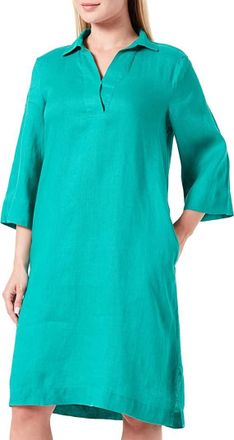 s.Oliver Damen Blusenkleid Blusenkleid, 7646 gr&uuml;n, 42