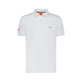 Sun 68 Wei&szlig;es Baumwoll-Polo-Logo-Beach-Shirt - - Tops - Herren - Wei&szlig; - M