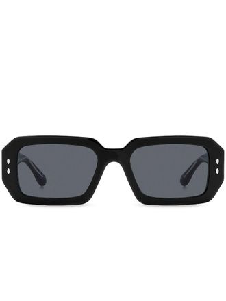 Isabel Marant lunettes de soleil Lily &agrave; monture rectangulaire - Noir