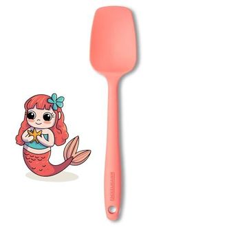 Fackelmann Fackelmann Mini Spatel aus Silikon in zartem Rosa, hitzebest&auml;ndig bis +230&deg;C, optimal f&uuml;r beschichtetes Kochgeschirr, sp&uuml;lmaschinengeeignet