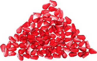 Holibanna 100 St&uuml;ck Realistische Granatapfel Attrappen in Leuchtendem Rot K&uuml;nstliche Perlen f&uuml;r Weihnachts und Heimdekoration Vielseitig Einsetzbar f&uuml;r Musterh&auml;