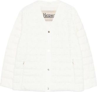 Herno Femme, Vestes, Beige, Taille: 36 FR Quilted Button Jacket