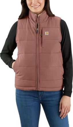 Carhartt Work in Progress Gilet r&eacute;versible pour femme avec surface hydrofuge et technologie Wind Fighter, Noix de muscade, S