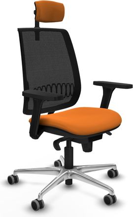 Piqueras y Crespo Hoher Schreibtischstuhl Alares mit 3D-Armlehnen, h&ouml;henverstellbarer Lendenwirbelst&uuml;tze und h&ouml;henverstellbarem Kopfteil und Neigungsverstellung, ausges