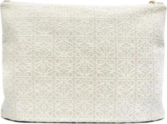 Loewe Pochette Pre-owned - Femme - Pre-owned - Beige - Taille: ONE Size