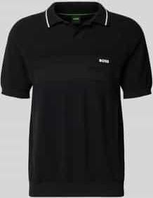 HUGO BOSS Regular Fit Poloshirt aus Strick
