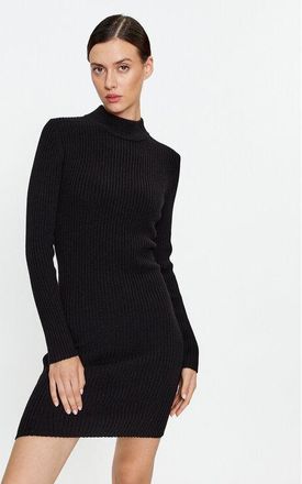 Michael Kors Strickkleid MF381U46V1 Schwarz Slim Fit