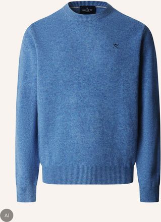 Hackett Pullover Lambswool Crew blau